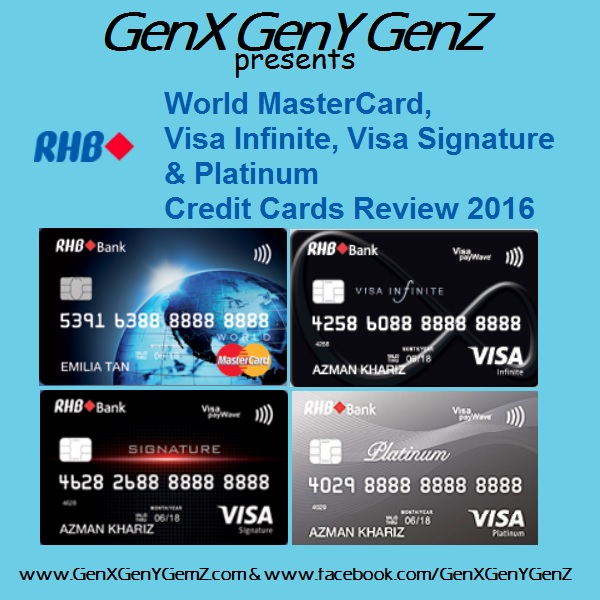 RHB Bank World MasterCard Visa Infinite Visa Signature and Platinum ...