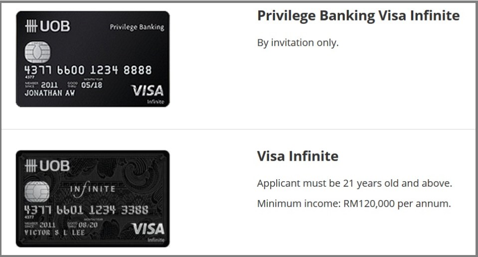 UOB Visa Infinite | GenX GenY GenZ