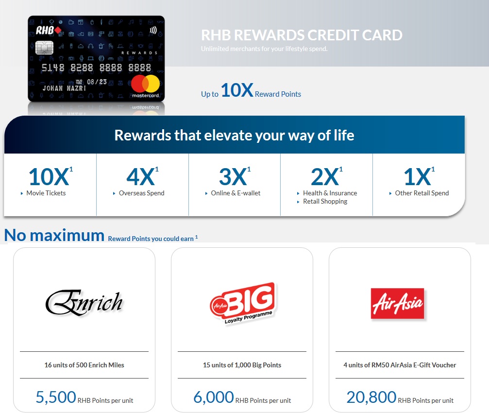 RHB Dual Card Reward MasterCard Review | GenX GenY GenZ