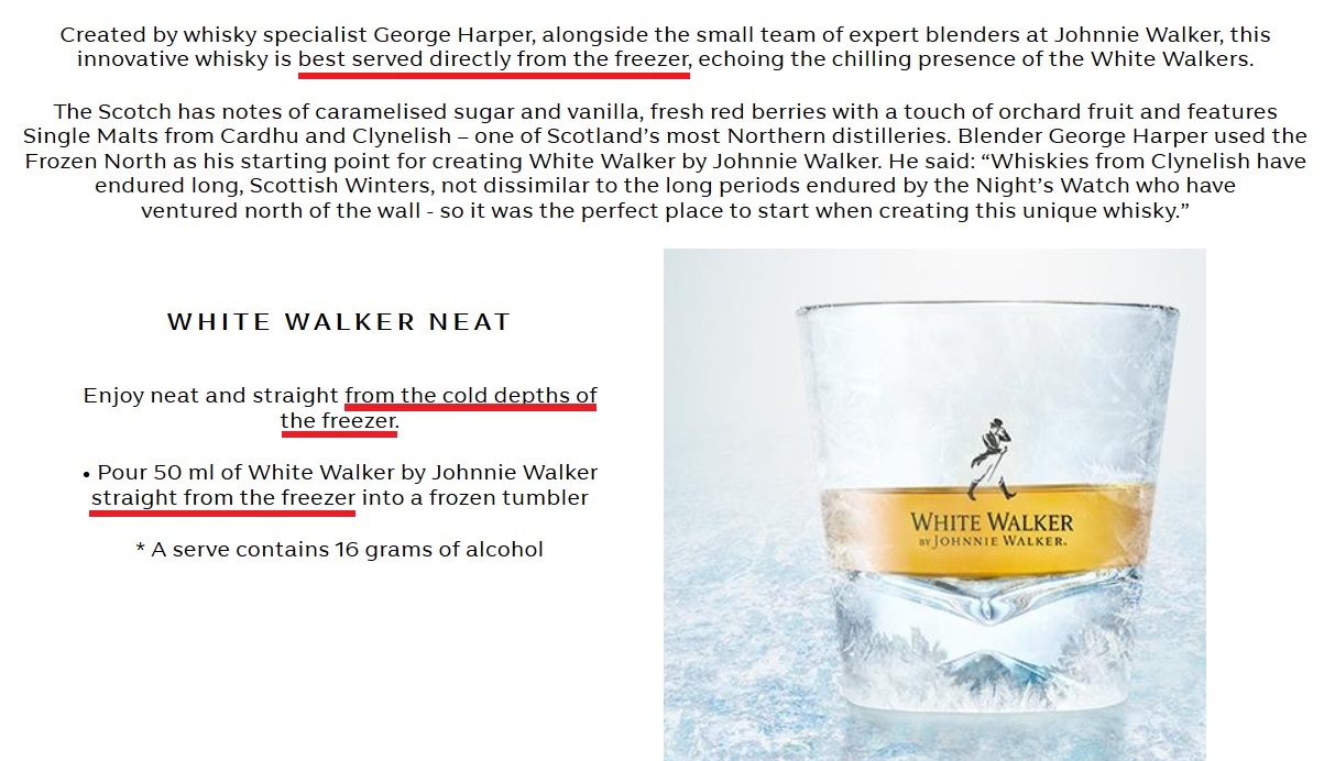 Game Of Thrones Johnnie Walker White Walker Limited Edition | GenX GenY ...