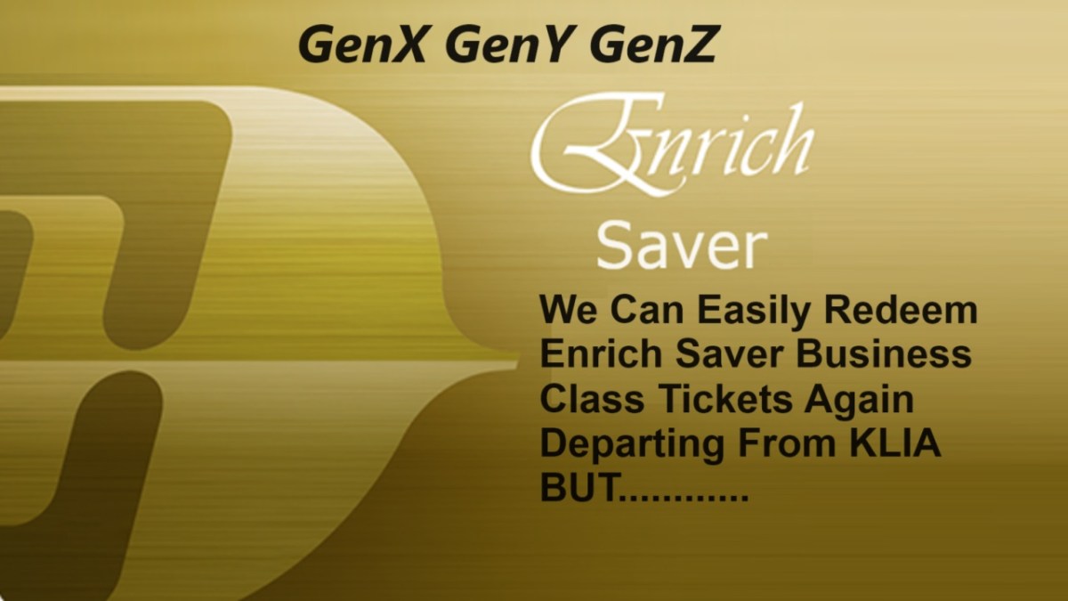 Malaysia Airlines Enrich Saver Business Class Redemption Is Back And We ...