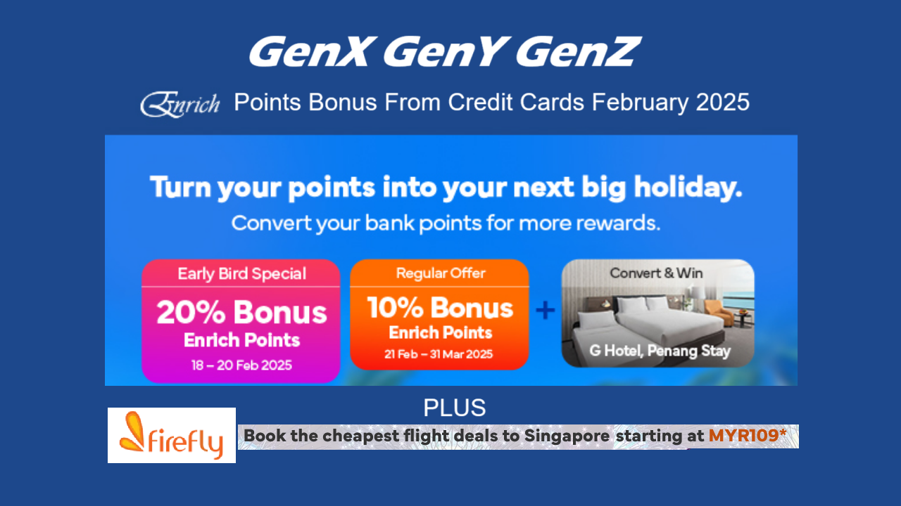 Enrich Points Bonus February 2025 From Credit Card Redemption | GenX ...