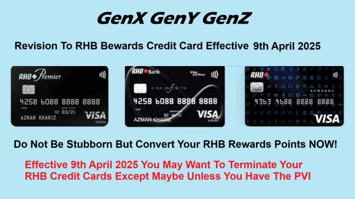 Revision to RHB Credit Card Reward Points Effective 9th April 2025 ...
